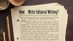 How to Write Editorial Writing: A Comprehensive Guide | Words Count
